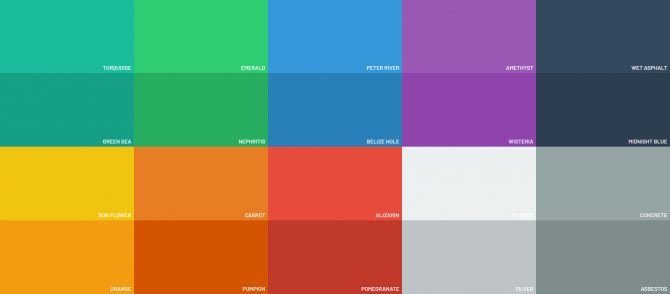 Flat UI Colors - Material Design Color - Joomla and WordPress tips and ...